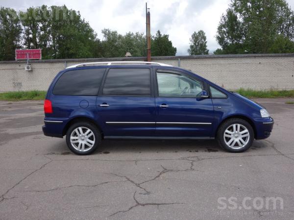 Zils Volkswagen Sharan 2007 Rīga, ar dzinēja tilpumu 1.90 L un nobraukumu 0 tūkst. km par 2950 €, foto 10 vietnē AUTOMOTO.COM.LV
