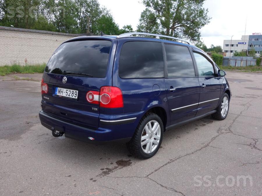Zils Volkswagen Sharan 2007 Rīga, ar dzinēja tilpumu 1.90 L un nobraukumu 0 tūkst. km par 2950 €, foto 27 vietnē AUTOMOTO.COM.LV