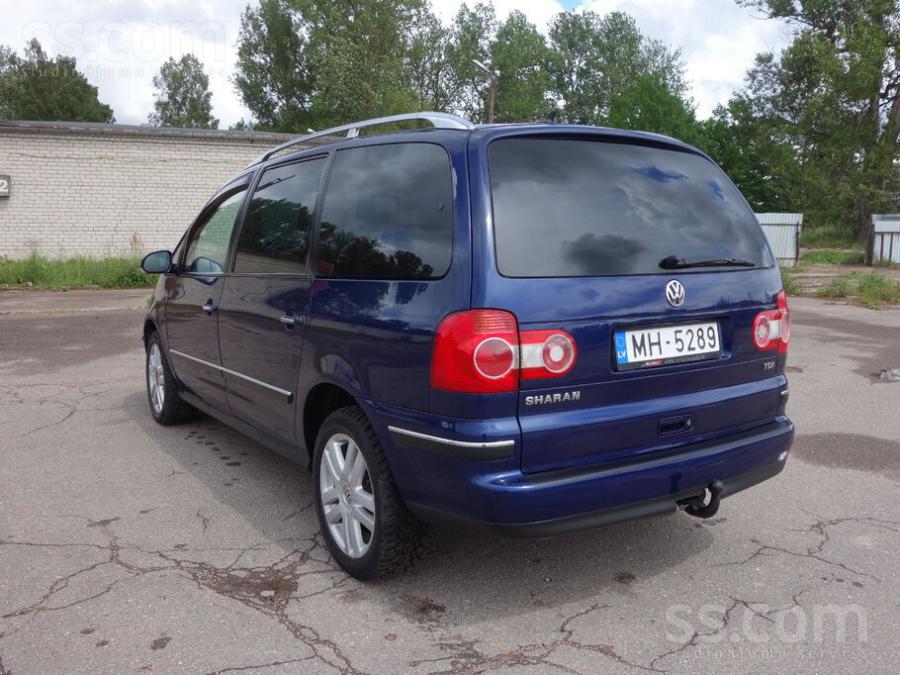 Zils Volkswagen Sharan 2007 Rīga, ar dzinēja tilpumu 1.90 L un nobraukumu 0 tūkst. km par 2950 €, foto 35 vietnē AUTOMOTO.COM.LV