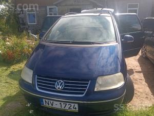 Blue Volkswagen Sharan 2007 in Liepaja, with an engine capacity of 2.00 L and mileage of 290 thousand km for 2000 €, photo  on AUTOMOTO.COM.LV