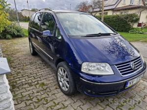 Blue Volkswagen Sharan 2008 in Talsi, with an engine capacity of 2.00 L and mileage of 286 thousand km for 3199 €, photo  on AUTOMOTO.COM.LV