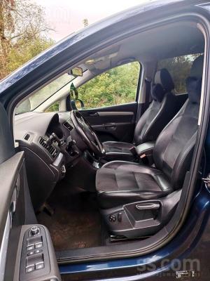 Blue Volkswagen Sharan 2010 in Riga, with an engine capacity of 2.00 L and mileage of 260 thousand km for 5500 €, photo 13 on AUTOMOTO.COM.LV
