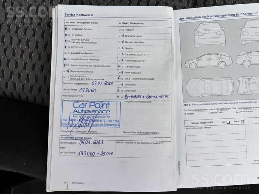 Синий Фольксваген Шаран 2011 в Огре, объемом двигателя 1.40 л и пробегом 231 тыс. км за 5700 €, фото 17 на AUTOMOTO.COM.LV