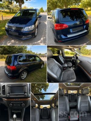 Blue Volkswagen Sharan 2011 in Riga, with an engine capacity of 2.00 L and mileage of 350 thousand km for 7900 €, photo  on AUTOMOTO.COM.LV