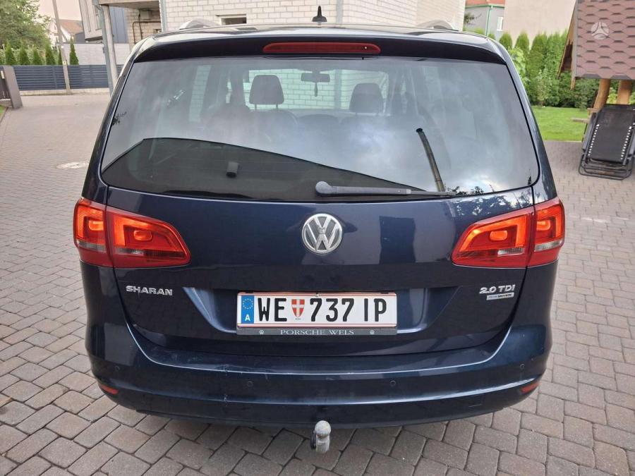 Blue Volkswagen Sharan 2011 in Kaunas, with an engine capacity of 2.00 L and mileage of 287 thousand km for 6450 €, photo 10 on AUTOMOTO.COM.LV