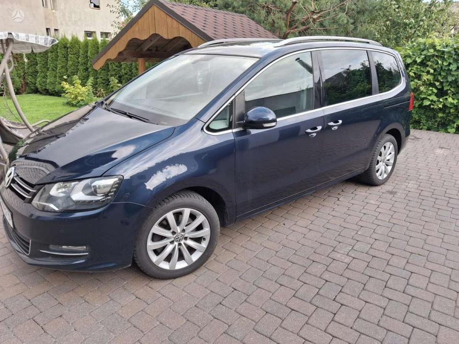 Blue Volkswagen Sharan 2011 in Kaunas, with an engine capacity of 2.00 L and mileage of 287 thousand km for 6450 €, photo 14 on AUTOMOTO.COM.LV