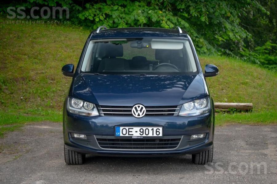Zils Volkswagen Sharan 2013 Talsi, ar dzinēja tilpumu 1.40 L un nobraukumu 198 tūkst. km par 8590 €, foto 2 vietnē AUTOMOTO.COM.LV