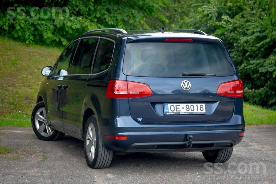 Zils Volkswagen Sharan 2013 Talsi, ar dzinēja tilpumu 1.40 L un nobraukumu 198 tūkst. km par 8590 €, foto 4 vietnē AUTOMOTO.COM.LV