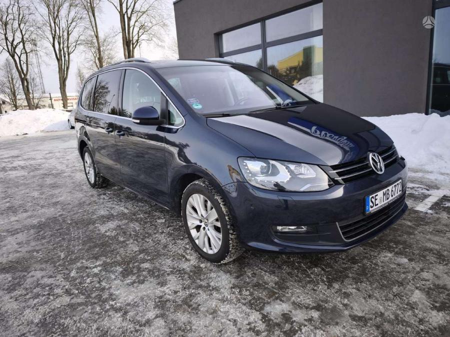 Zils Volkswagen Sharan 2013 Tauragė, ar dzinēja tilpumu 1.97 L un nobraukumu 264 tūkst. km par 9600 €, foto 1 vietnē AUTOMOTO.COM.LV