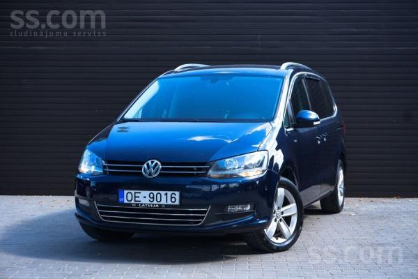 Blue Volkswagen Sharan 2013 in Riga, with an engine capacity of 1.40 L and mileage of 217 thousand km for 7190 €, photo 1 on AUTOMOTO.COM.LV