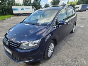 Zils Volkswagen Sharan 2014 Rīga, ar dzinēja tilpumu 2.00 L un nobraukumu 308 tūkst. km par 9500 €, foto  vietnē AUTOMOTO.COM.LV