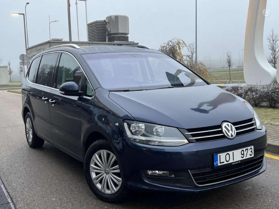 Zils Volkswagen Sharan 2017 Viļņa, ar dzinēja tilpumu 1.97 L un nobraukumu 350 tūkst. km par 8800 €, foto 5 vietnē AUTOMOTO.COM.LV