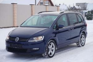 Blue Volkswagen Sharan 2017 in Kedainiai, with an engine capacity of 1.97 L and mileage of 299 thousand km for 9600 €, photo  on AUTOMOTO.COM.LV