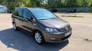 Brown Volkswagen Sharan 2015 in Riga, with an engine capacity of 2.00 L and mileage of 262 thousand km for 8490 €, photo 11 on AUTOMOTO.COM.LV