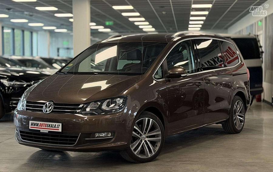 Brown Volkswagen Sharan 2012 in Klaipeda, with an engine capacity of 2.00 L and mileage of 276 thousand km for 11900 €, photo 1 on AUTOMOTO.COM.LV