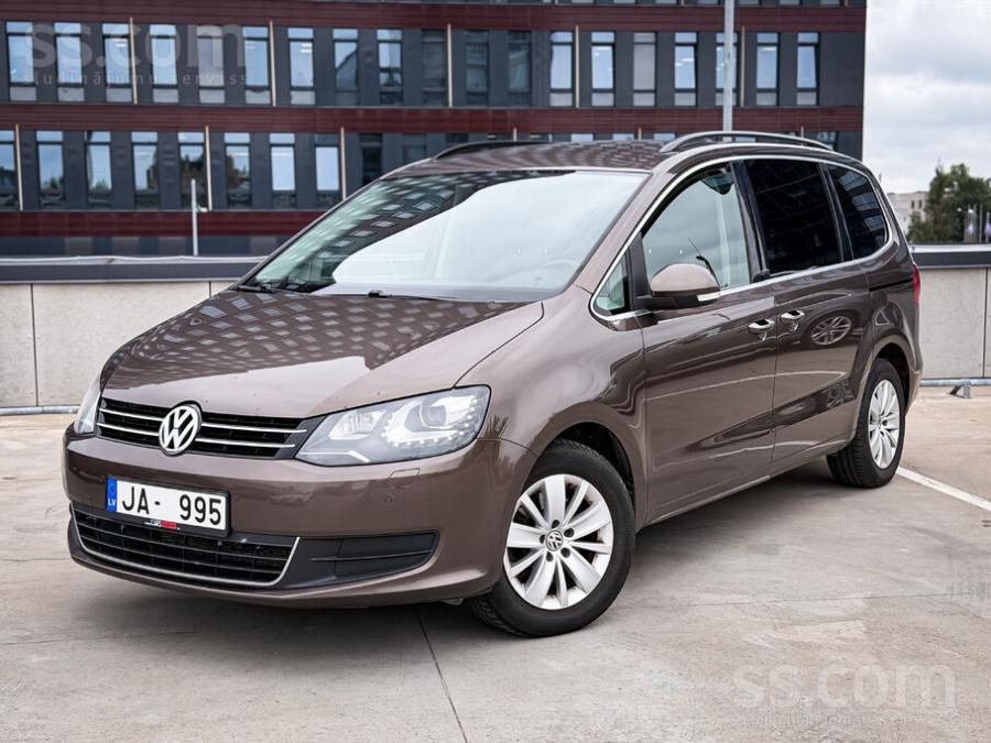 Brown Volkswagen Sharan 2012 in Riga, with an engine capacity of 2.00 L and mileage of 0 thousand km for 4950 €, photo 3 on AUTOMOTO.COM.LV