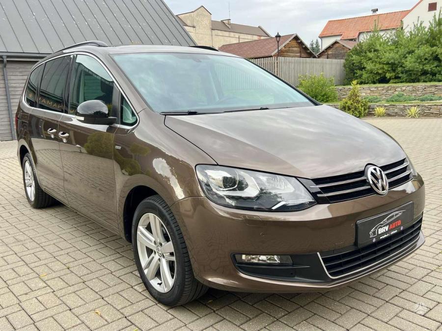 Brown Volkswagen Sharan 2012 in Kedainiai, with an engine capacity of 1.97 L and mileage of 256 thousand km for 8450 €, photo 22 on AUTOMOTO.COM.LV
