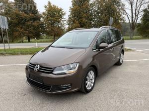 Brown Volkswagen Sharan 2012 in Ogre, with an engine capacity of 2.00 L and mileage of 298 thousand km for 9499 €, photo 1 on AUTOMOTO.COM.LV