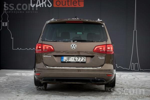 Brūns Volkswagen Sharan 2013 Rīga, ar dzinēja tilpumu 2.00 L un nobraukumu 339 tūkst. km par 9490 €, foto 7 vietnē AUTOMOTO.COM.LV