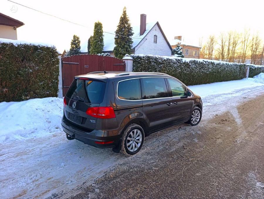Brūns Volkswagen Sharan 2014 Kėdainiai, ar dzinēja tilpumu 1.97 L un nobraukumu 312 tūkst. km par 9990 €, foto 5 vietnē AUTOMOTO.COM.LV