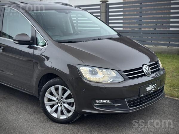 Brūns Volkswagen Sharan 2015 Jelgava, ar dzinēja tilpumu 2.00 L un nobraukumu 286 tūkst. km par 13500 €, foto 5 vietnē AUTOMOTO.COM.LV
