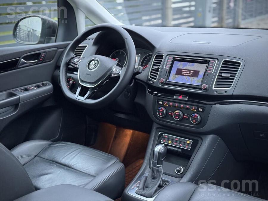 Brūns Volkswagen Sharan 2015 Jelgava, ar dzinēja tilpumu 2.00 L un nobraukumu 286 tūkst. km par 13500 €, foto 17 vietnē AUTOMOTO.COM.LV