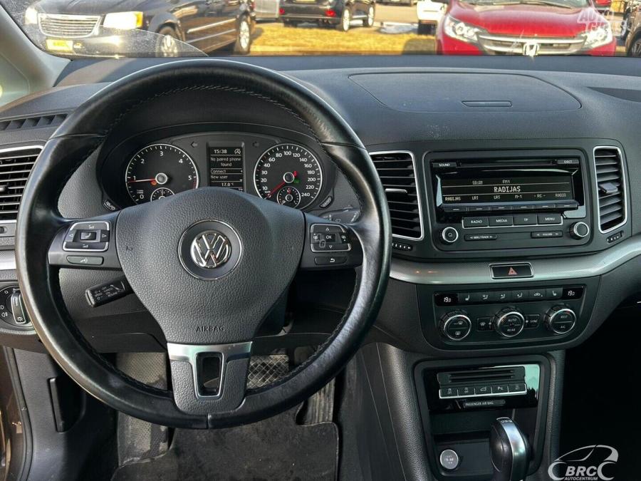 Brūns Volkswagen Sharan 2015 Avižieniai, ar dzinēja tilpumu 2.00 L un nobraukumu 178 tūkst. km par 12500 €, foto 12 vietnē AUTOMOTO.COM.LV