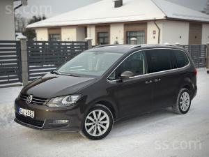 Brown Volkswagen Sharan 2015 in Jelgava, with an engine capacity of 2.00 L and mileage of 286 thousand km for 12900 €, photo  on AUTOMOTO.COM.LV