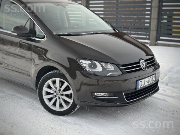Brūns Volkswagen Sharan 2015 Jelgava, ar dzinēja tilpumu 2.00 L un nobraukumu 286 tūkst. km par 12900 €, foto 5 vietnē AUTOMOTO.COM.LV