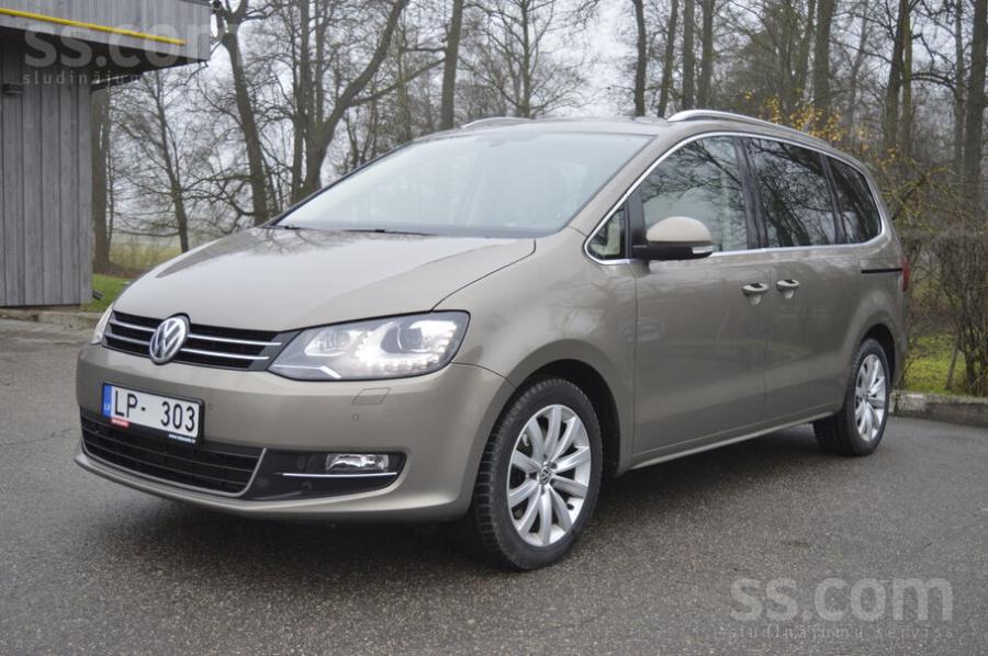 Brown Volkswagen Sharan 2018 in Tukums, with an engine capacity of 2.00 L and mileage of 314 thousand km for 9995 €, photo 1 on AUTOMOTO.COM.LV