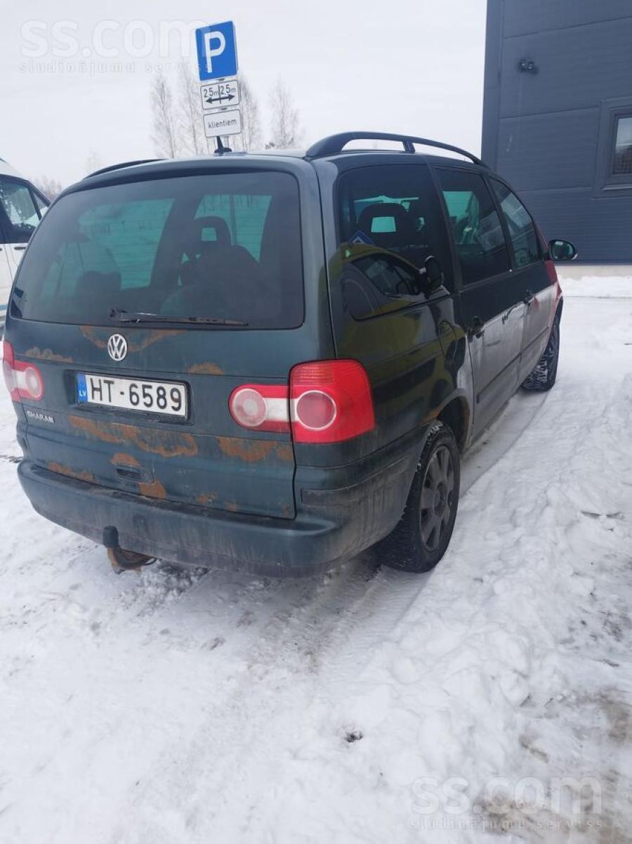 Zaļš Volkswagen Sharan 2005 Daugavpils, ar dzinēja tilpumu 1.90 L un nobraukumu 489 tūkst. km par 800 €, foto 6 vietnē AUTOMOTO.COM.LV