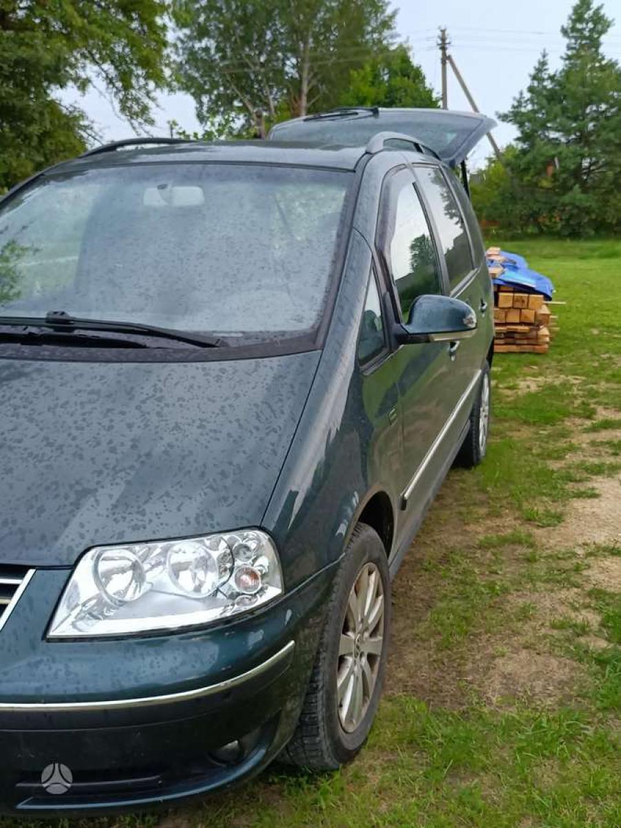 Zaļš Volkswagen Sharan 2005 Širvintos, ar dzinēja tilpumu 1.90 L un nobraukumu 314 tūkst. km par 2650 €, foto 5 vietnē AUTOMOTO.COM.LV