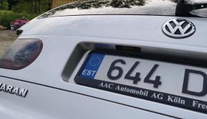 Grey Volkswagen Sharan 2005 in Tallinn, with an engine capacity of 1.90 L and mileage of 265 thousand km for 5200 €, photo 24 on AUTOMOTO.COM.LV