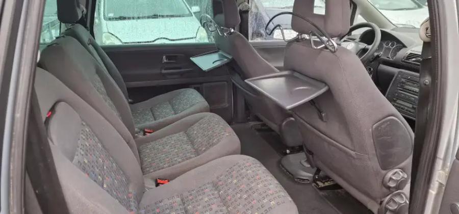 Grey Volkswagen Sharan 2003 in Valmiera, with an engine capacity of 1.90 L and mileage of 266 thousand km for 1400 €, photo 11 on AUTOMOTO.COM.LV