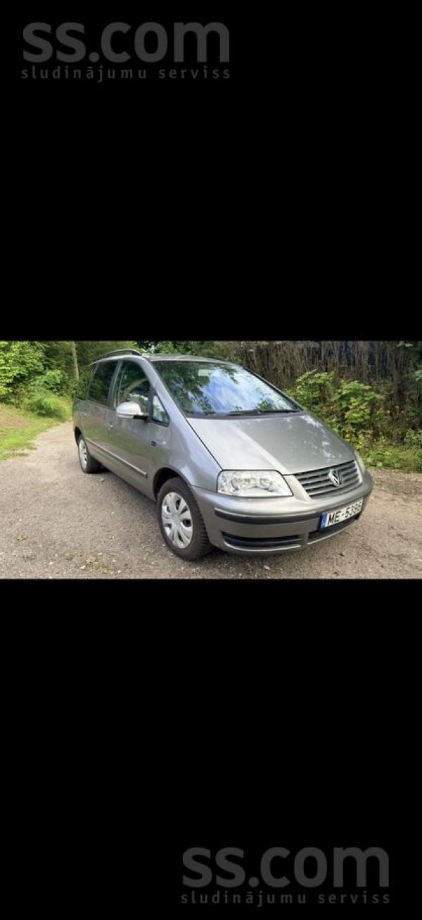 Grey Volkswagen Sharan 2005 in Kraslava, with an engine capacity of 1.90 L and mileage of 290 thousand km for 2200 €, photo 1 on AUTOMOTO.COM.LV