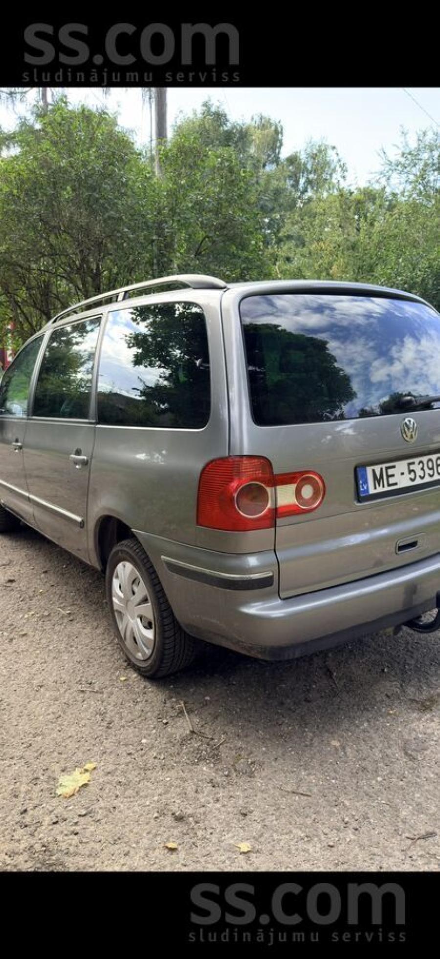 Grey Volkswagen Sharan 2005 in Kraslava, with an engine capacity of 1.90 L and mileage of 290 thousand km for 2200 €, photo 5 on AUTOMOTO.COM.LV