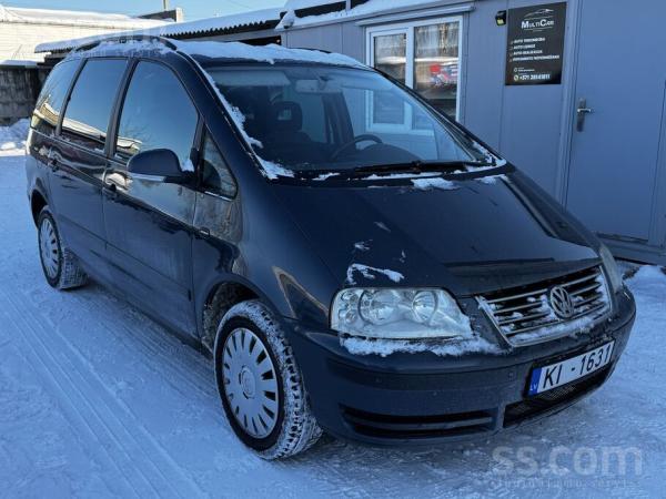 Grey Volkswagen Sharan 2006 in Daugavpils, with an engine capacity of 1.90 L and mileage of 0 thousand km for 3650 €, photo 1 on AUTOMOTO.COM.LV