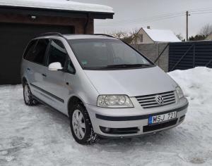 Pelēks Volkswagen Sharan 2006 Kauņa, ar dzinēja tilpumu 1.97 L un nobraukumu 330 tūkst. km par 2150 €, foto  vietnē AUTOMOTO.COM.LV