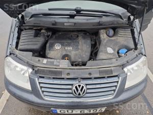 Grey Volkswagen Sharan 2007 in Riga, with an engine capacity of 1.90 L and mileage of 287 thousand km for 1750 €, photo 10 on AUTOMOTO.COM.LV