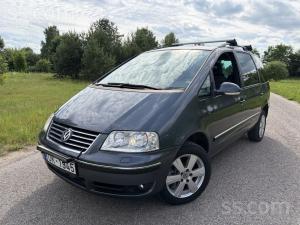 Pelēks Volkswagen Sharan 2007 Daugavpils, ar dzinēja tilpumu 1.90 L un nobraukumu 299 tūkst. km par 4500 €, foto  vietnē AUTOMOTO.COM.LV