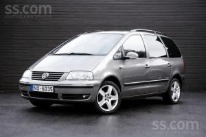 Pelēks Volkswagen Sharan 2008 Rīga, ar dzinēja tilpumu 2.00 L un nobraukumu 250 tūkst. km par 5690 €, foto  vietnē AUTOMOTO.COM.LV