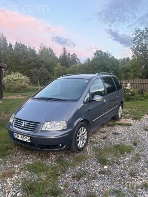 Grey Volkswagen Sharan 2009 in Riga, with an engine capacity of 1.90 L and mileage of 320 thousand km for 3850 €, photo  on AUTOMOTO.COM.LV