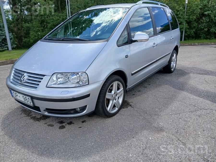 Grey Volkswagen Sharan 2010 in Riga, with an engine capacity of 2.00 L and mileage of 0 thousand km for 3850 €, photo 1 on AUTOMOTO.COM.LV