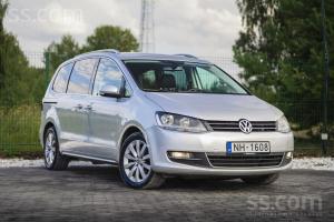 Grey Volkswagen Sharan 2010 in Riga, with an engine capacity of 2.00 L and mileage of 343 thousand km for 5890 €, photo 4 on AUTOMOTO.COM.LV
