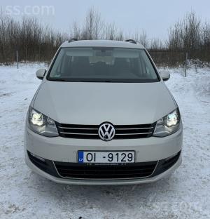 Grey Volkswagen Sharan 2011 in Daugavpils, with an engine capacity of 1.40 L and mileage of 252 thousand km for 7500 €, photo  on AUTOMOTO.COM.LV