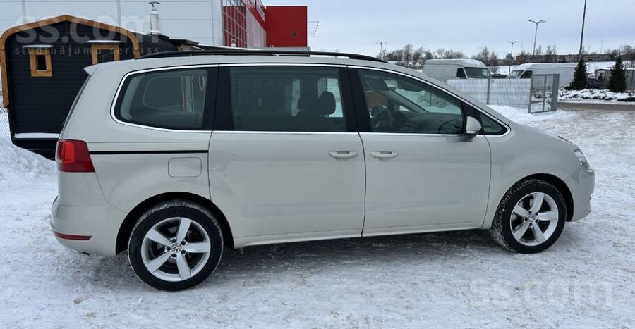 Grey Volkswagen Sharan 2011 in Daugavpils, with an engine capacity of 1.40 L and mileage of 252 thousand km for 7500 €, photo 12 on AUTOMOTO.COM.LV