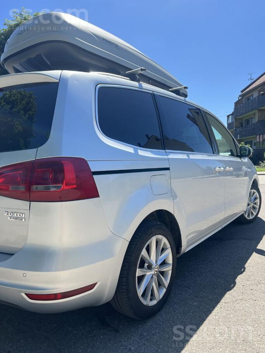 Pelēks Volkswagen Sharan 2011 Tukums, ar dzinēja tilpumu 2.00 L un nobraukumu 380 tūkst. km par 6800 €, foto 4 vietnē AUTOMOTO.COM.LV