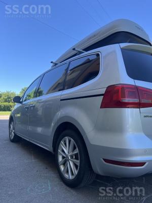 Pelēks Volkswagen Sharan 2011 Tukums, ar dzinēja tilpumu 2.00 L un nobraukumu 380 tūkst. km par 6800 €, foto 16 vietnē AUTOMOTO.COM.LV