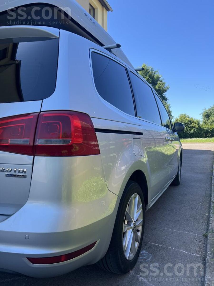 Pelēks Volkswagen Sharan 2011 Tukums, ar dzinēja tilpumu 2.00 L un nobraukumu 380 tūkst. km par 6800 €, foto 17 vietnē AUTOMOTO.COM.LV