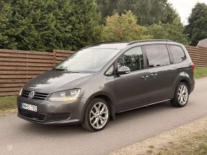 Pelēks Volkswagen Sharan 2011 Viļņa, ar dzinēja tilpumu 1.97 L un nobraukumu 289 tūkst. km par 3999 €, foto  vietnē AUTOMOTO.COM.LV